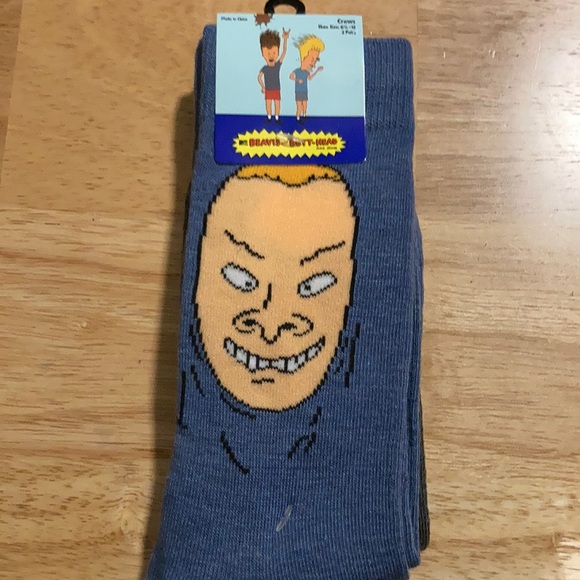 MTV | Underwear & Socks | Beavis And Butthead Crew Socks | Poshmark